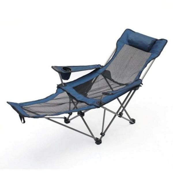 hplusmall DT 풋레스트 접이식 캠핑의자 각도조절 컵홀더 레저의 - 핫트랙스