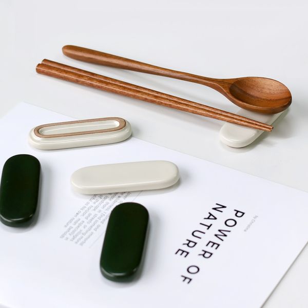 kitchen malling 포보 국산 도자기 수저받침 2color 택1 - 핫트랙스
