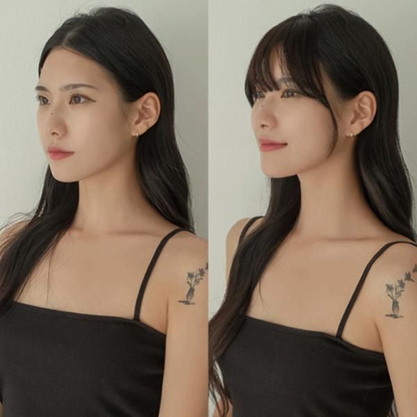 viewlap 인모 앞머리 시스루뱅 집게 가발 헤어피스 2type - 핫트랙스