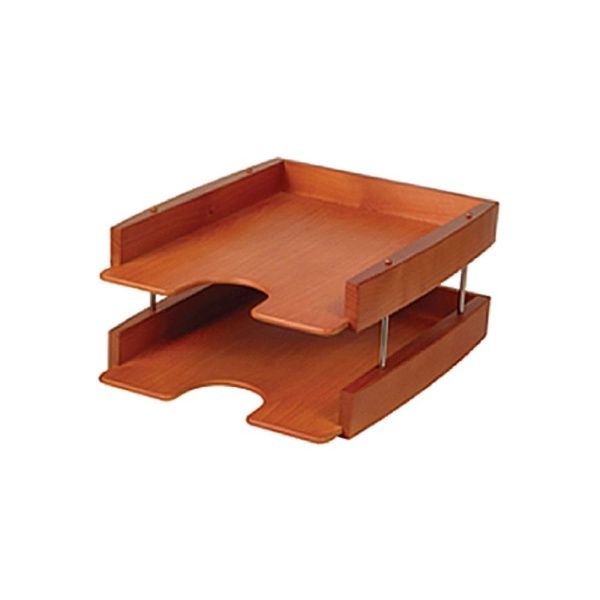 hplusmall 원목적층 서류받침 1492DDY 라이트체리 361x290x50mm[ - 핫트랙스