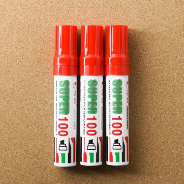 shoppingplan 슈퍼 100 점보 보드마카/마카펜 보드펜 POP 유성매직 - 핫트랙스