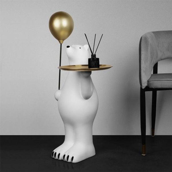 ZIPDREE 벌룬 북극곰 홈카페 인테리어 거실 사이드 테이블 - 핫트랙스