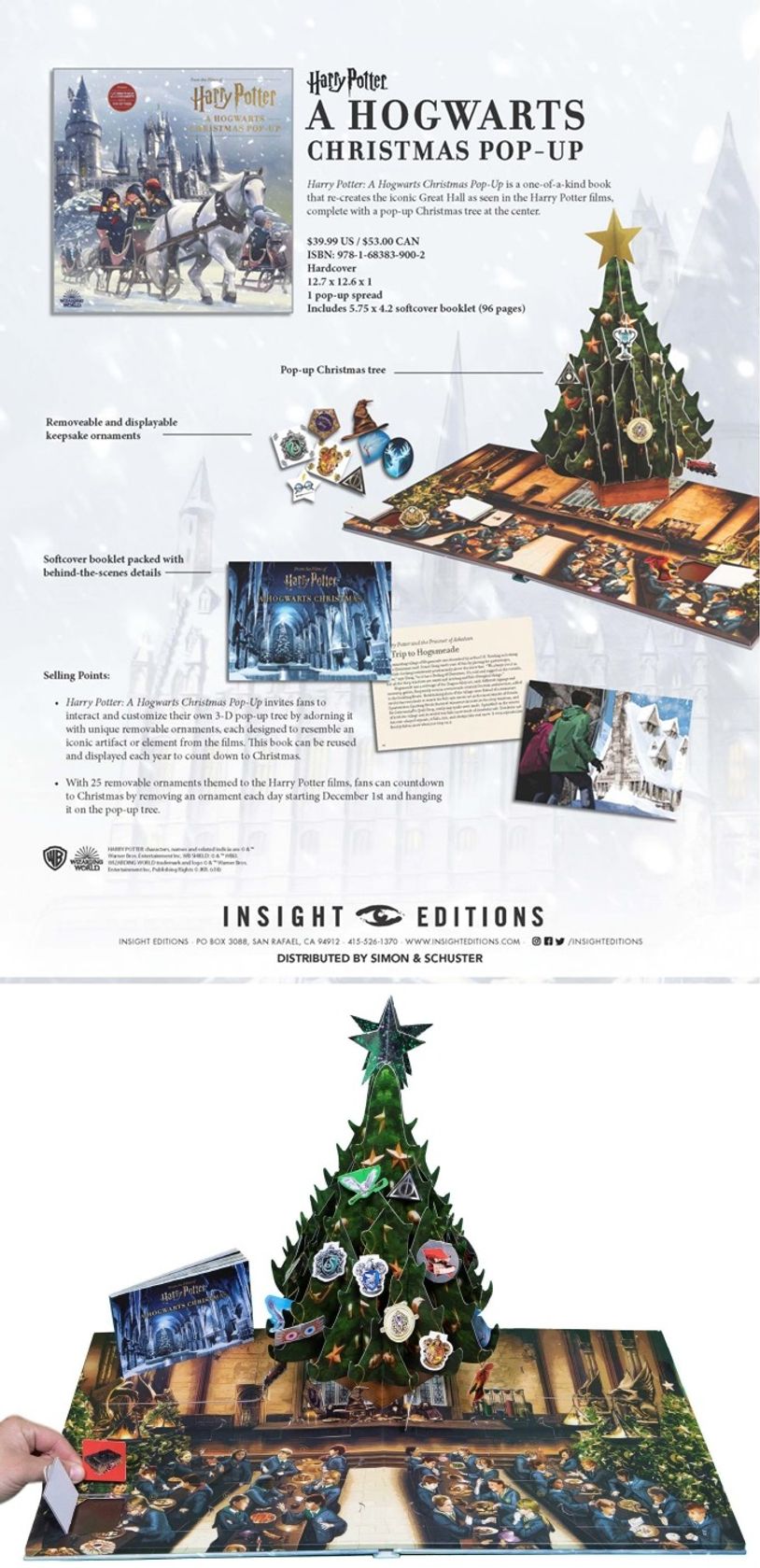 Harry Potter: A Hogwarts Christmas Pop-Up | Insight Editions (COR) - 교보문고