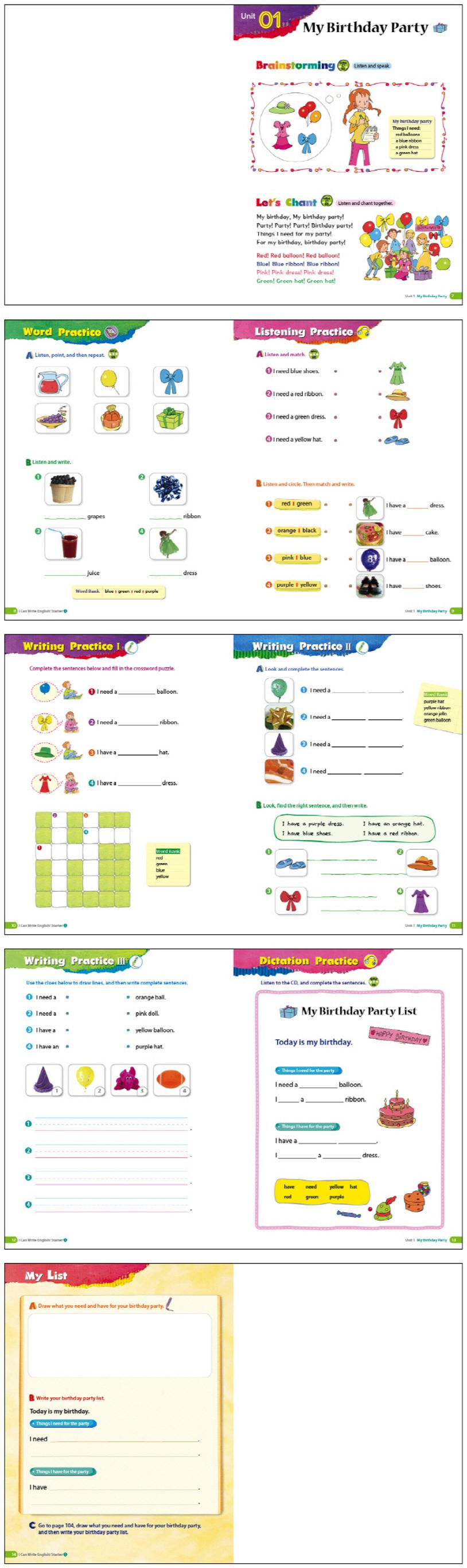 I Can Write English Starter 1 | E2K - 교보문고