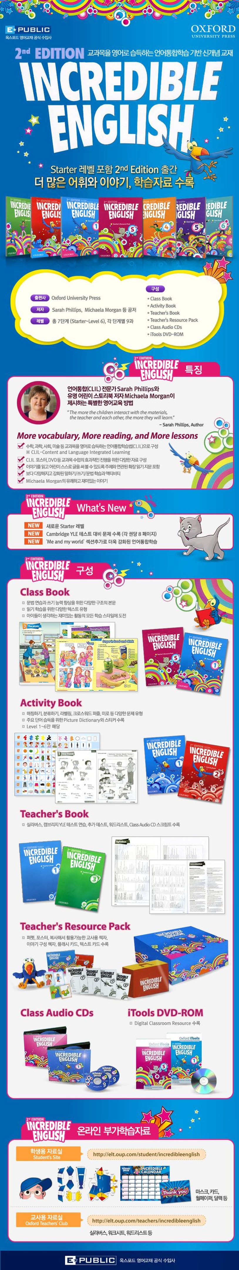 Incredible English Starter Class Book | Sarah Phillips - 교보문고