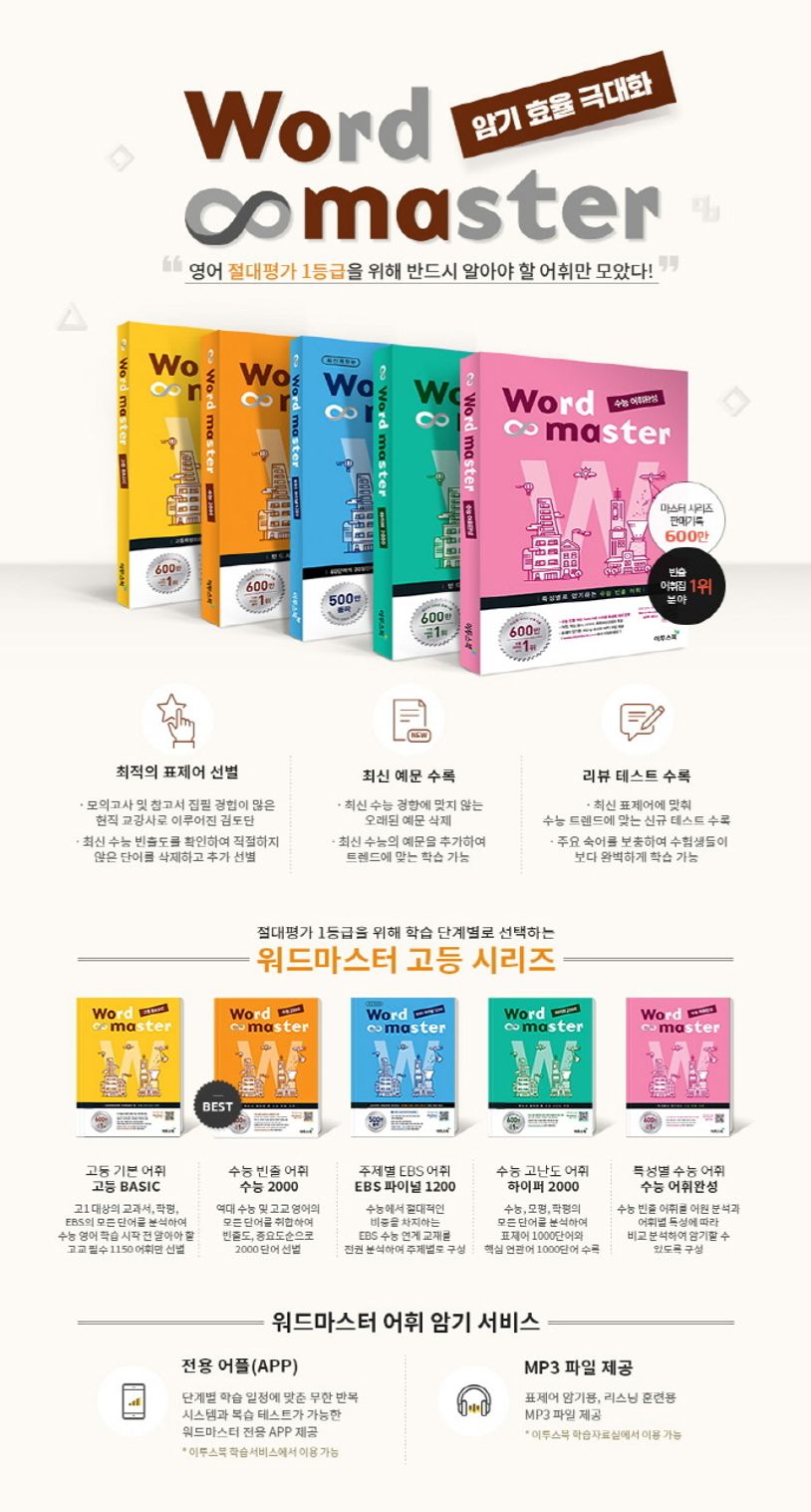 Word Master(워드마스터) 수능 2000(2018) | 이투스북 편집부 - 교보문고