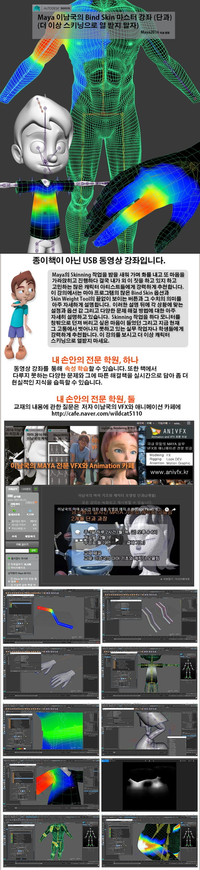 Maya 이남국의 Bind Skin 마스터 강좌(USB) | 이남국 - 교보문고
