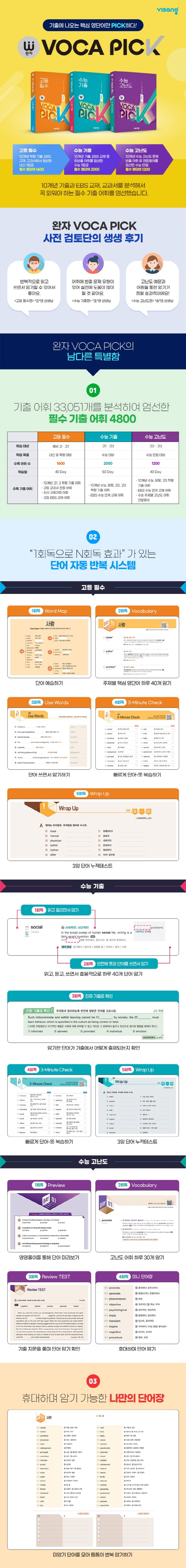 완자 VOCA PICK 수능 기출(2026) | 비상 수능 영어 집필진 - 교보문고
