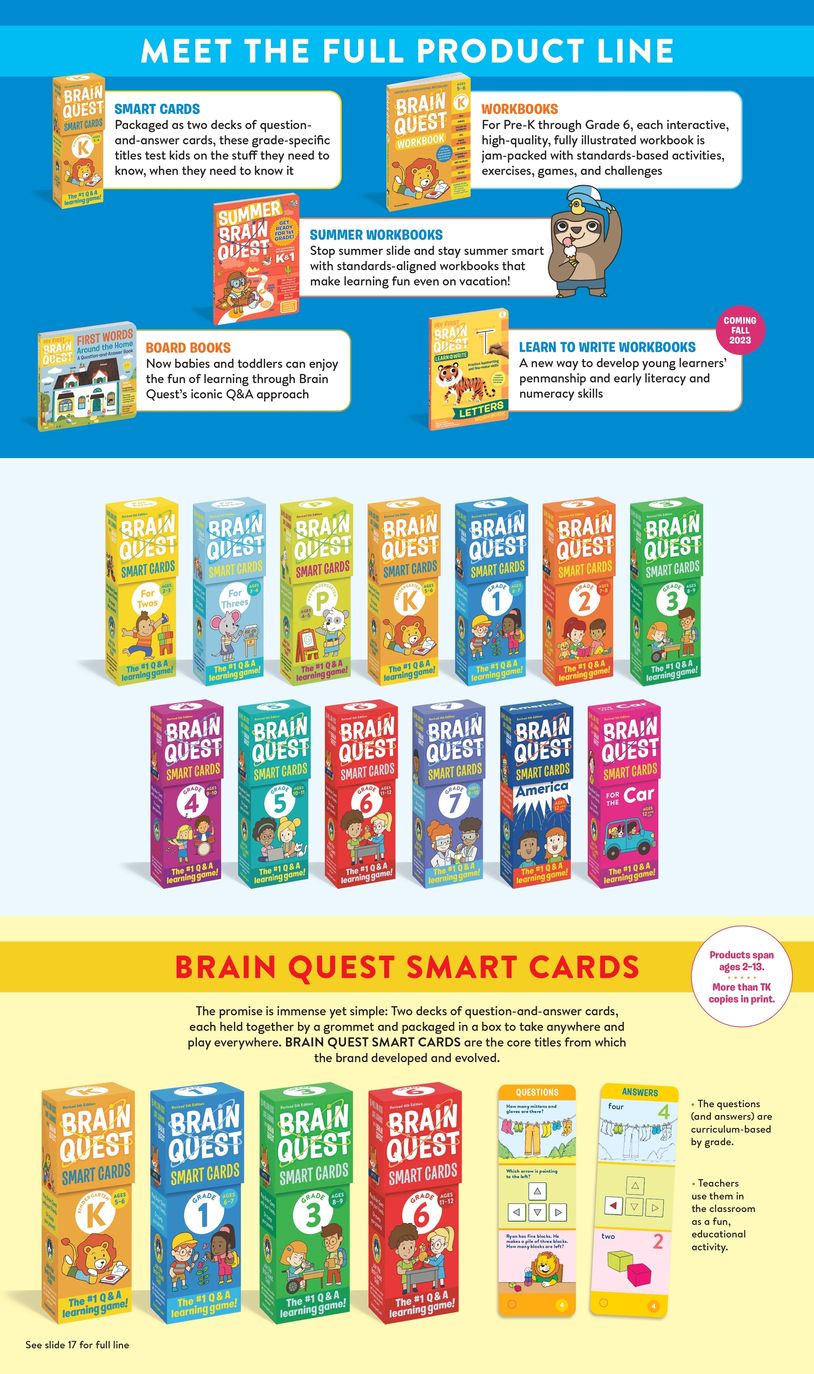 Brain Quest for Threes Smart Cards Revised 5th Edition | Workman ...