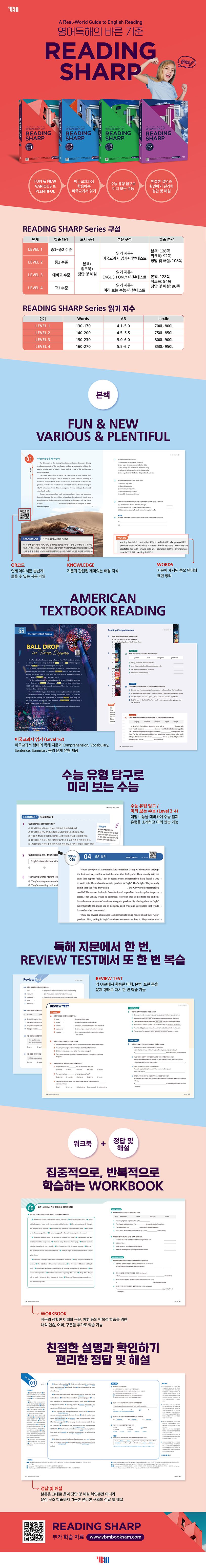 Reading Sharp 레벨 4 | YBM 편집부 - 교보문고