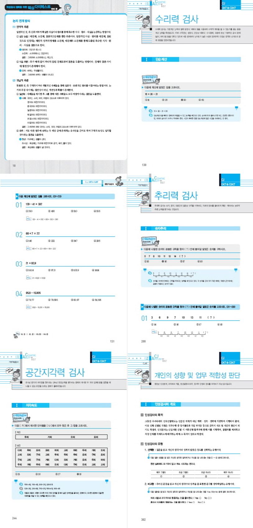 CJ CAT CJAT 종합적성검사(2013) | 타임 적성검사연구소 - 교보문고