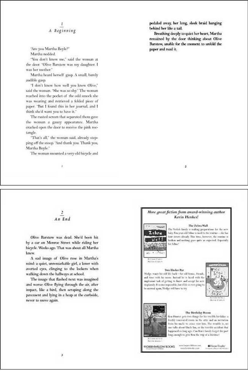 Olive's Ocean (2004 Newbery Honor) | Kevin Henkes - 교보문고