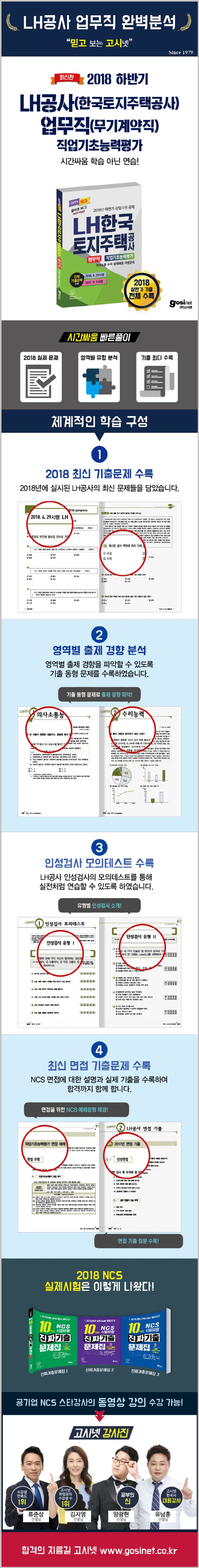 LH한국토지주택공사 업무직 NCS 직업기초능력평가(2018 하반기) | 고시넷 NCS 연구소 - 교보문고