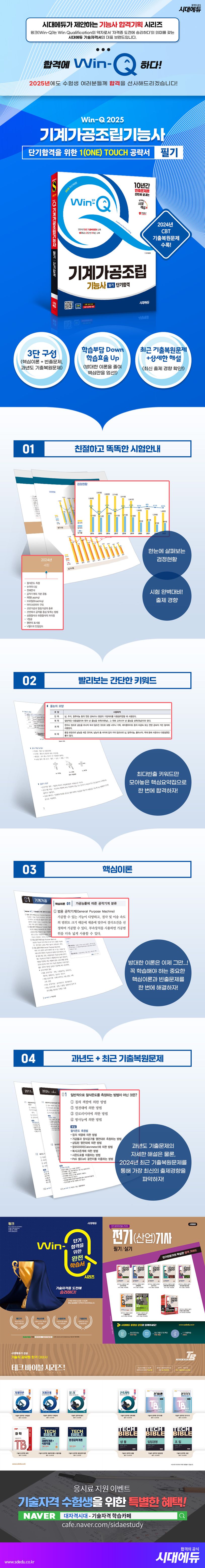 2025 시대에듀 Win-Q 기계가공조립기능사 필기 단기합격 | 박병욱 - 교보문고