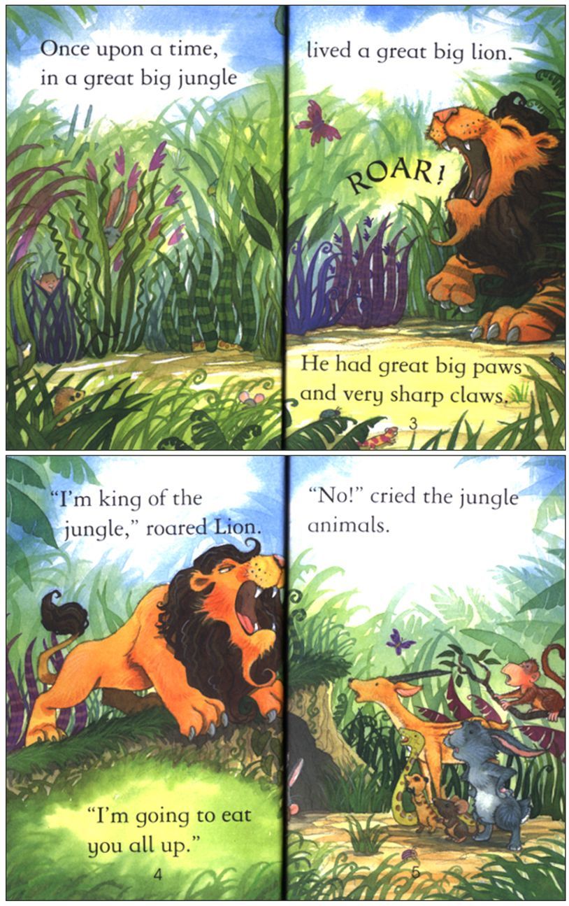 Usborne First Reading Set 2-01 : Clever Rabbit and the Lion (with CD ...