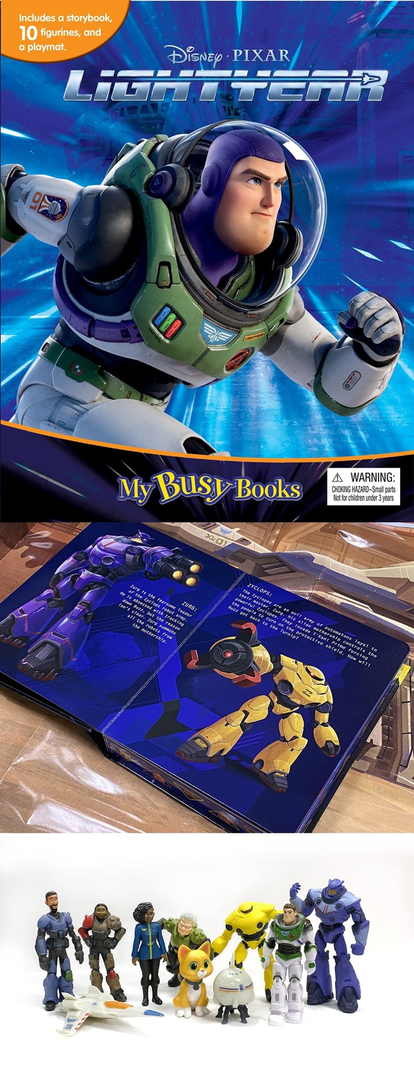Disney Pixar Buzz Lightyear My Busy Book 디즈니 픽사 버즈 라이트이어 비지북 | Phidal ...