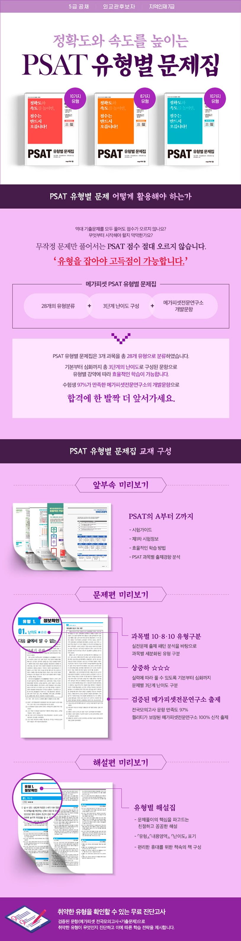PSAT 유형별 문제집; 언어논리(2020) | 메가피셋전문연구소 - 교보문고