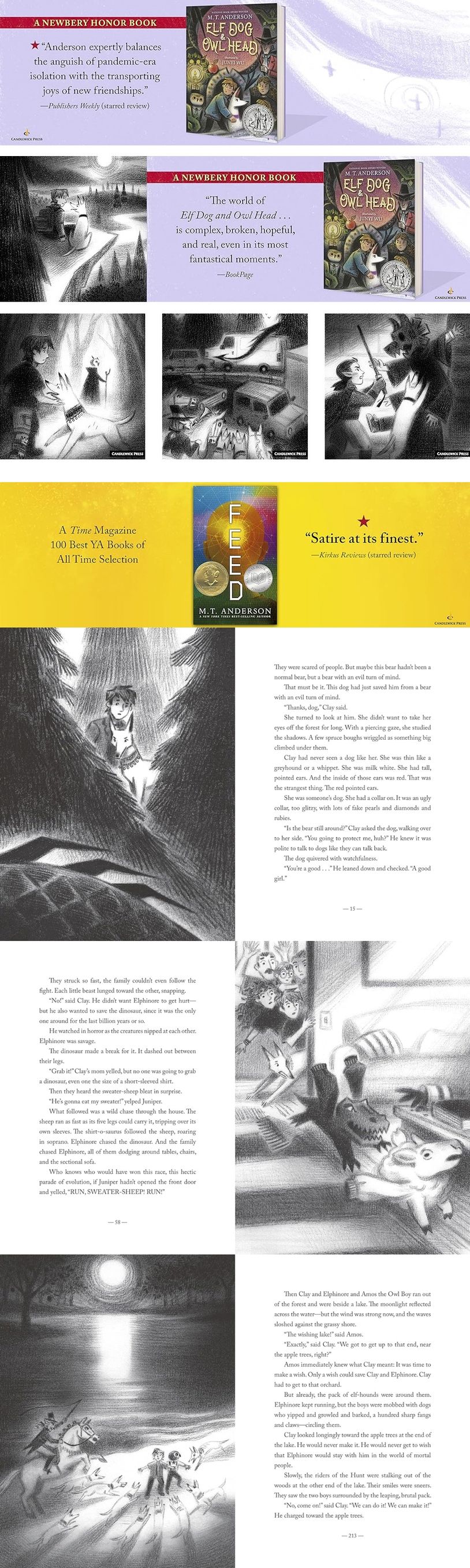 Elf Dog and Owl Head (2024 Newbery Honor) | M. T. Anderson - 교보문고
