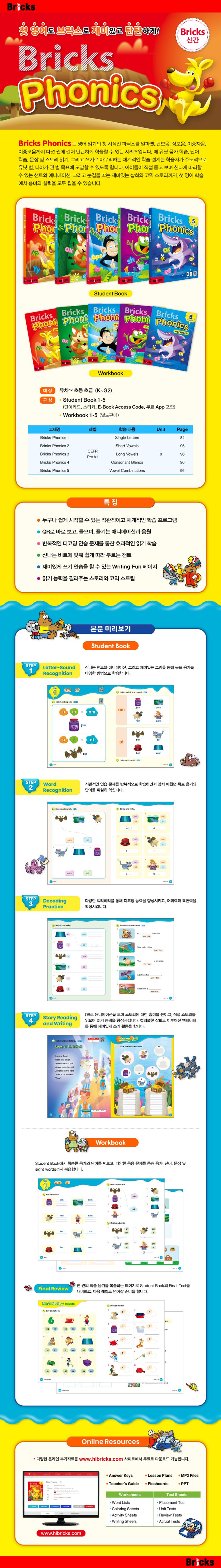 Bricks Phonics SB 1 (SB+E.CODE+APP) | Mike Whale - 교보문고