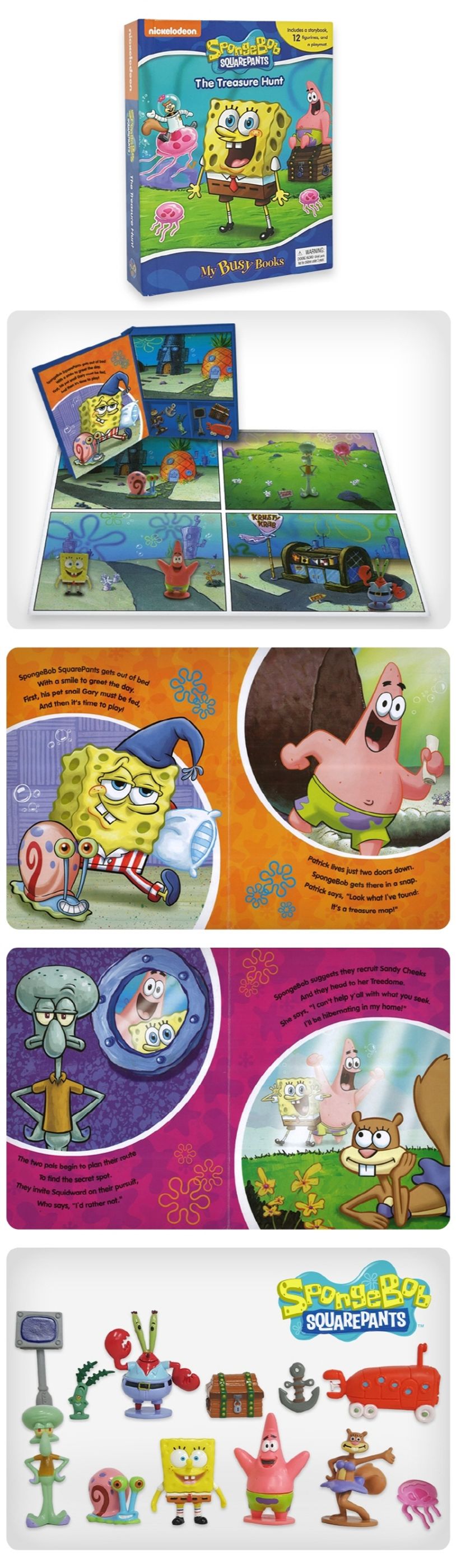 Sponge Bob SquarePants: My Busy Book 스펀지밥 비지북 피규어책 | Nickelodeon - 교보문고