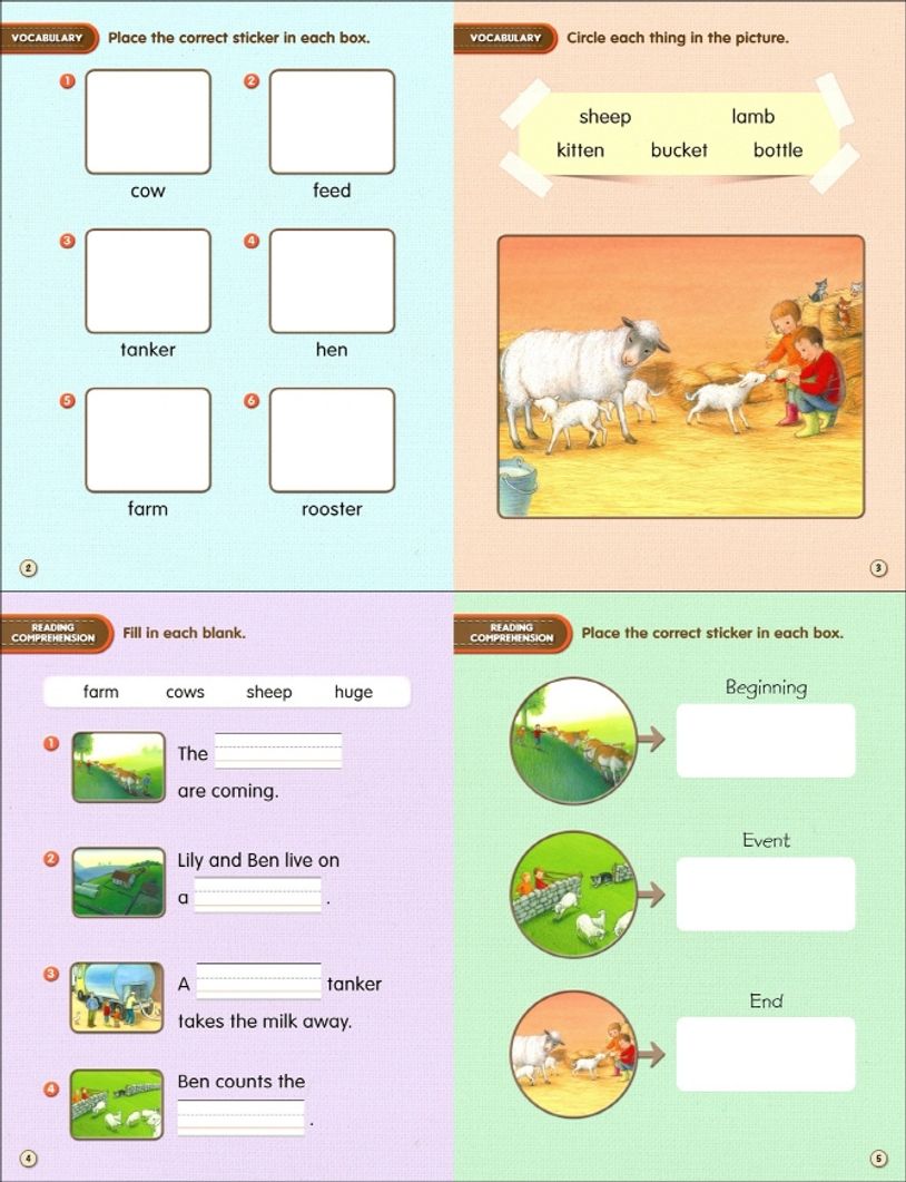 Usborne First Reading Workbook Set 1-13 : On the Farm (with CD ...