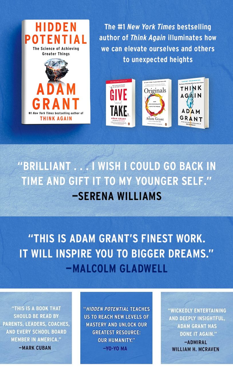 Hidden Potential | Grant, Adam M. - 교보문고